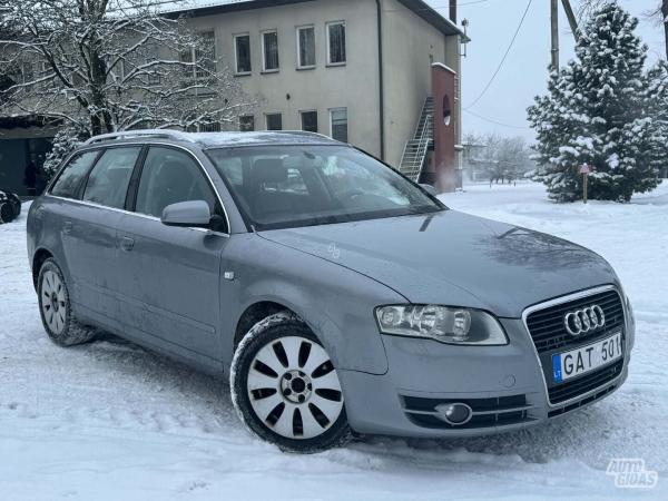 Pelēks Audi A4 2007 Panevēža, ar dzinēja tilpumu 2.00 L un nobraukumu 400 tūkst. km par 1950 €, foto 5 vietnē AUTOMOTO.COM.LV