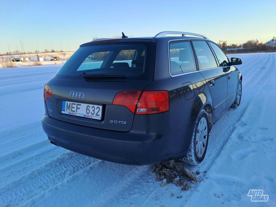 Pelēks Audi A4 2007 Telšiai, ar dzinēja tilpumu 2.00 L un nobraukumu 271 tūkst. km par 3200 €, foto 6 vietnē AUTOMOTO.COM.LV