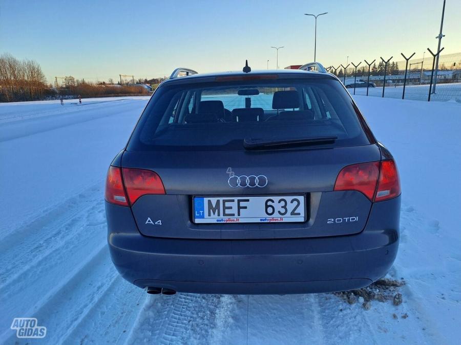Pelēks Audi A4 2007 Telšiai, ar dzinēja tilpumu 2.00 L un nobraukumu 273 tūkst. km par 3200 €, foto 5 vietnē AUTOMOTO.COM.LV