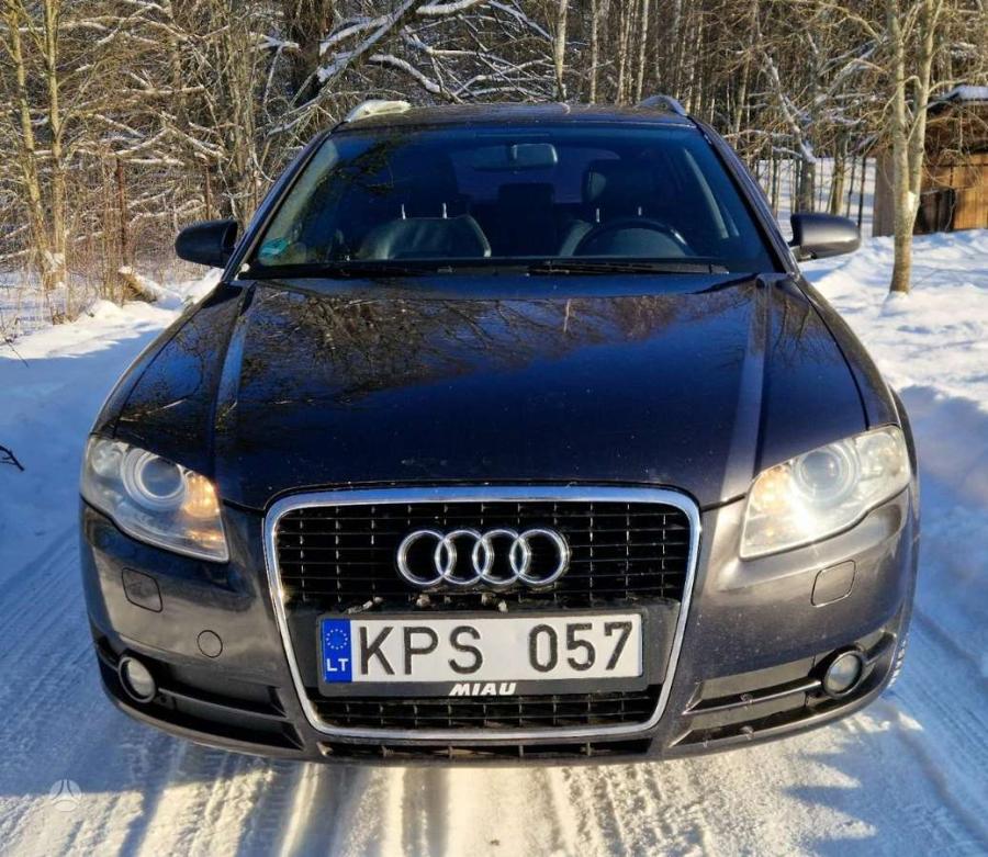 Grey Audi A4 2007 in Sirvintos, with an engine capacity of 1.99 L and mileage of 265 thousand km for 3000 €, photo 5 on AUTOMOTO.COM.LV