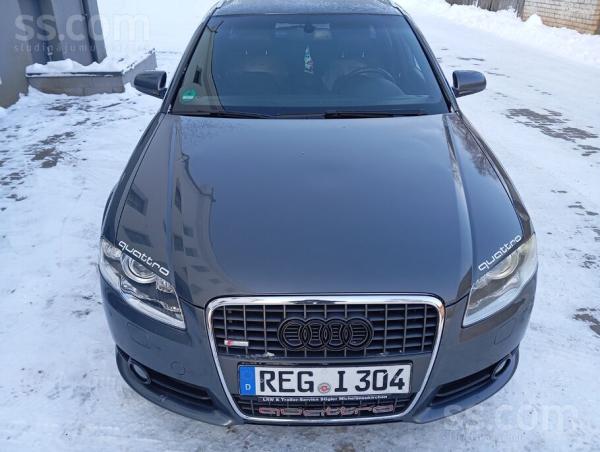 Grey Audi A4 2007 in Riga, with an engine capacity of 2.00 L and mileage of 313 thousand km for 3250 €, photo 1 on AUTOMOTO.COM.LV