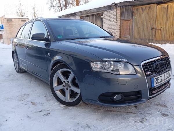 Grey Audi A4 2007 in Riga, with an engine capacity of 2.00 L and mileage of 313 thousand km for 3250 €, photo 2 on AUTOMOTO.COM.LV