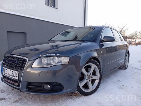 Grey Audi A4 2007 in Riga, with an engine capacity of 2.00 L and mileage of 313 thousand km for 3250 €, photo 4 on AUTOMOTO.COM.LV