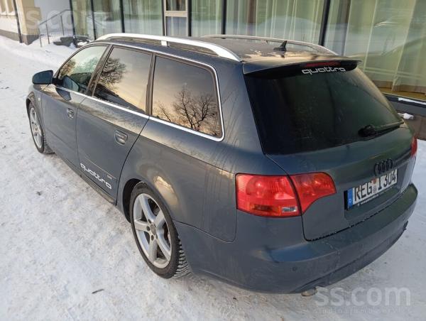 Grey Audi A4 2007 in Riga, with an engine capacity of 2.00 L and mileage of 313 thousand km for 3250 €, photo 10 on AUTOMOTO.COM.LV
