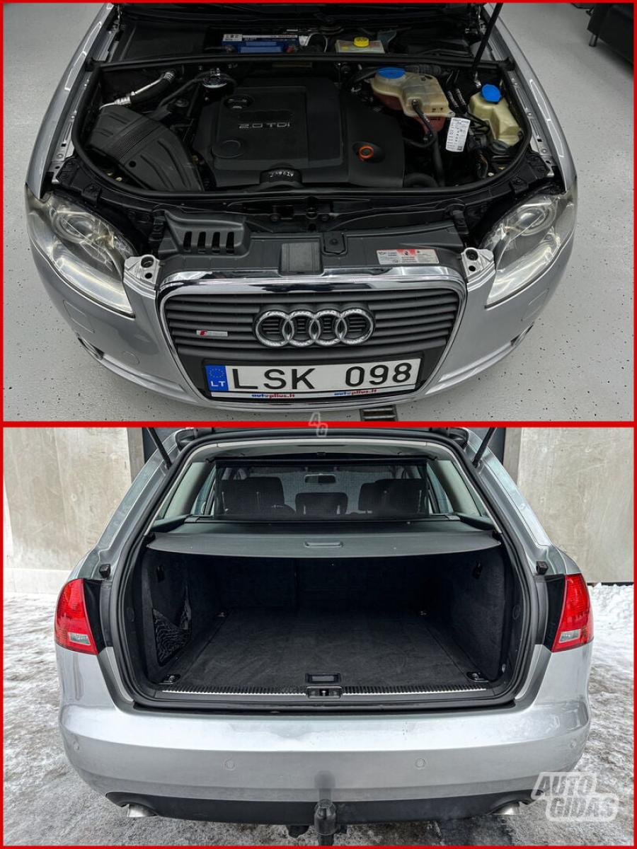 Grey Audi A4 2007 in Kaunas, with an engine capacity of 2.00 L and mileage of 267 thousand km for 3750 €, photo 20 on AUTOMOTO.COM.LV