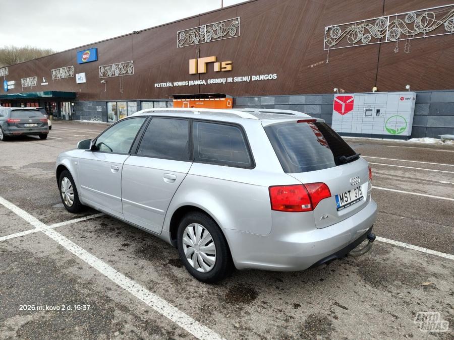 Grey Audi A4 2007 in Vilnius, with an engine capacity of 1.90 L and mileage of 335 thousand km for 2800 €, photo 3 on AUTOMOTO.COM.LV