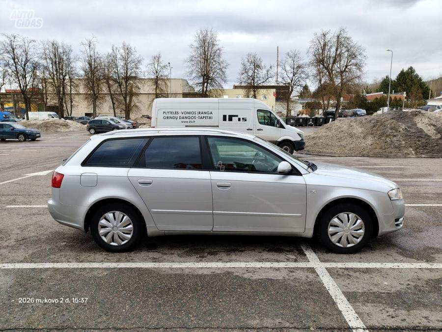 Grey Audi A4 2007 in Vilnius, with an engine capacity of 1.90 L and mileage of 335 thousand km for 2800 €, photo 6 on AUTOMOTO.COM.LV