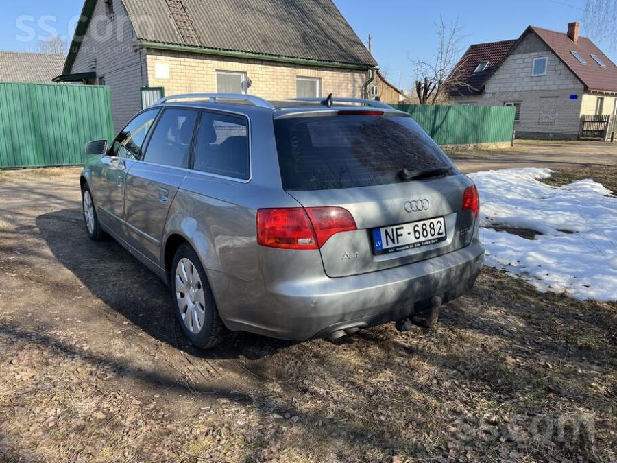 Grey Audi A4 2007 in Daugavpils, with an engine capacity of 2.00 L and mileage of 267 thousand km for 4000 €, photo 4 on AUTOMOTO.COM.LV
