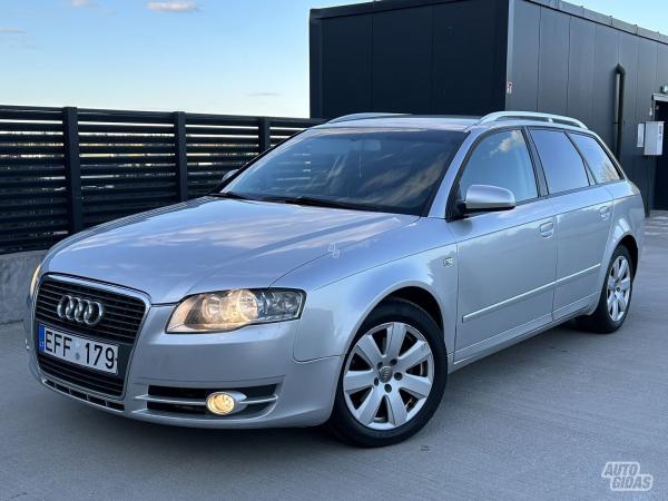 Grey Audi A4 2007 in Vilnius, with an engine capacity of 2.00 L and mileage of 390 thousand km for 2190 €, photo 1 on AUTOMOTO.COM.LV