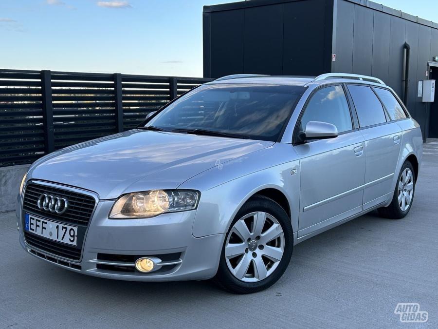 Grey Audi A4 2007 in Vilnius, with an engine capacity of 2.00 L and mileage of 390 thousand km for 2190 €, photo 1 on AUTOMOTO.COM.LV