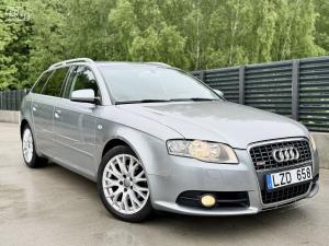 Grey Audi A4 2007 in Vilnius, with an engine capacity of 2.00 L and mileage of 301 thousand km for 2750 €, photo 6 on AUTOMOTO.COM.LV