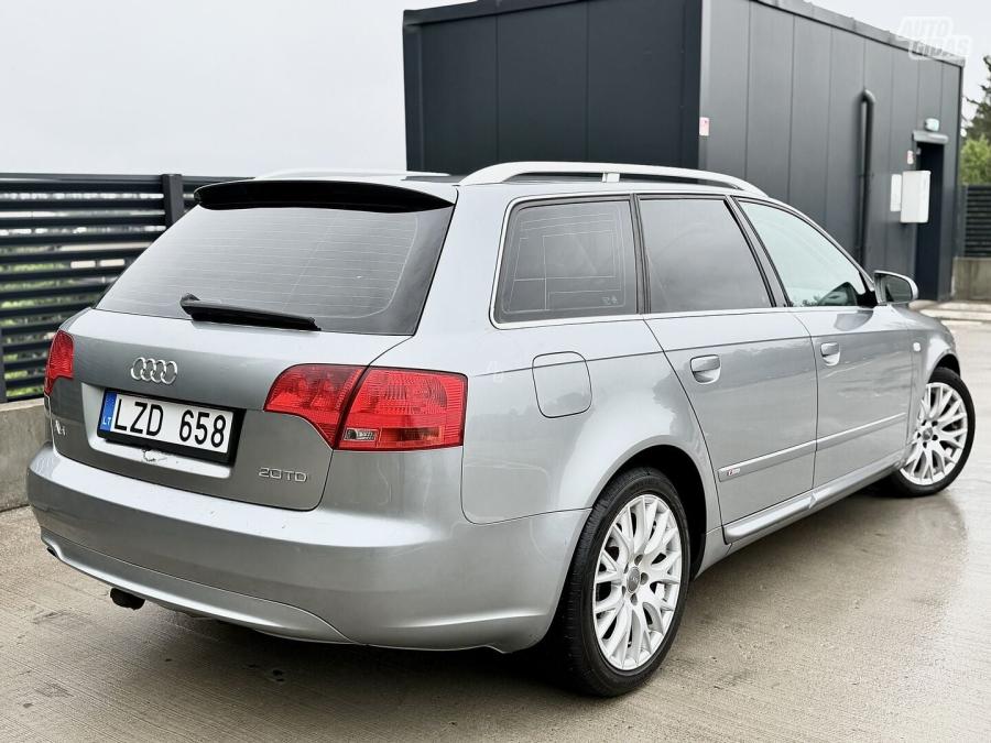 Grey Audi A4 2007 in Vilnius, with an engine capacity of 2.00 L and mileage of 301 thousand km for 2750 €, photo 7 on AUTOMOTO.COM.LV
