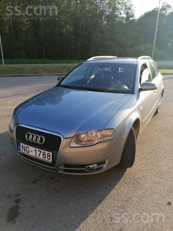 Grey Audi A4 2007 in Preili, with an engine capacity of 1.90 L and mileage of 287 thousand km for 2400 €, photo 1 on AUTOMOTO.COM.LV