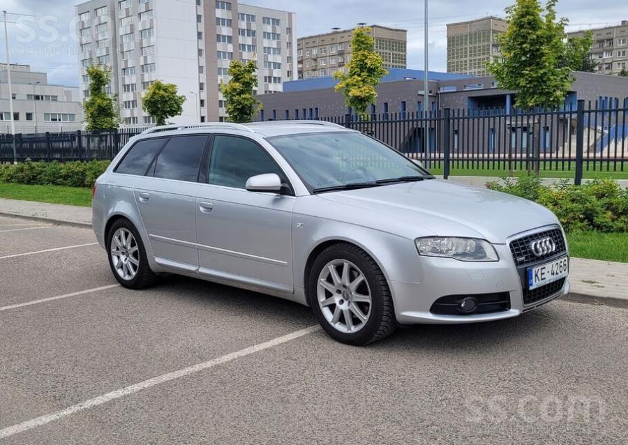 Grey Audi A4 2007 in Riga, with an engine capacity of 2.00 L and mileage of 315 thousand km for 3850 €, photo 1 on AUTOMOTO.COM.LV