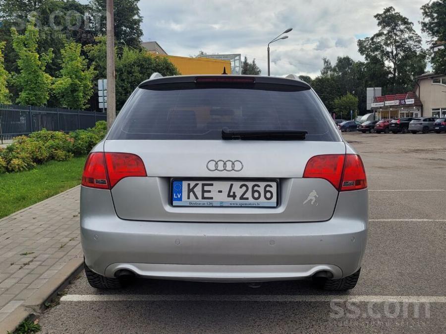 Grey Audi A4 2007 in Riga, with an engine capacity of 2.00 L and mileage of 315 thousand km for 3850 €, photo 6 on AUTOMOTO.COM.LV