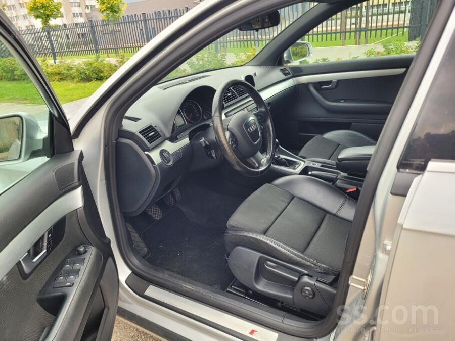 Grey Audi A4 2007 in Riga, with an engine capacity of 2.00 L and mileage of 315 thousand km for 3850 €, photo 13 on AUTOMOTO.COM.LV