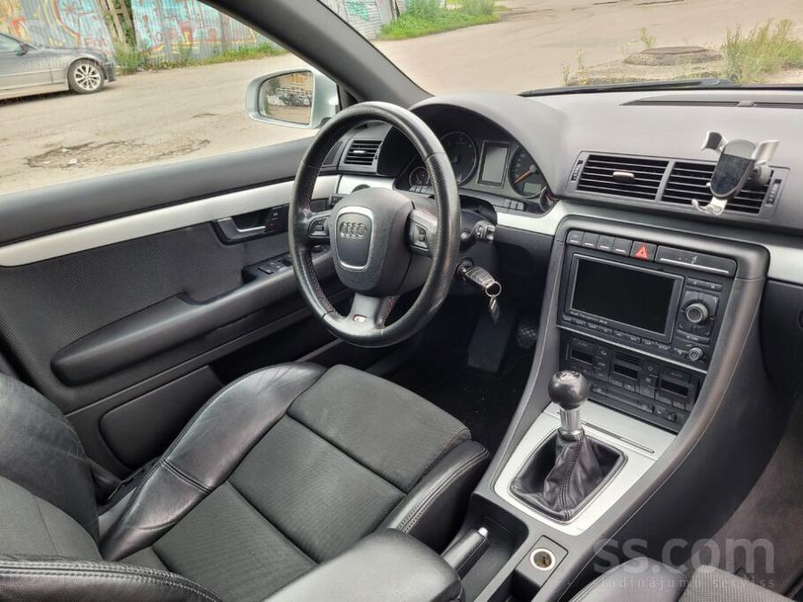 Grey Audi A4 2007 in Riga, with an engine capacity of 2.00 L and mileage of 315 thousand km for 3850 €, photo 16 on AUTOMOTO.COM.LV