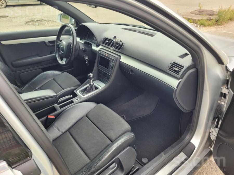 Grey Audi A4 2007 in Riga, with an engine capacity of 2.00 L and mileage of 315 thousand km for 3850 €, photo 17 on AUTOMOTO.COM.LV