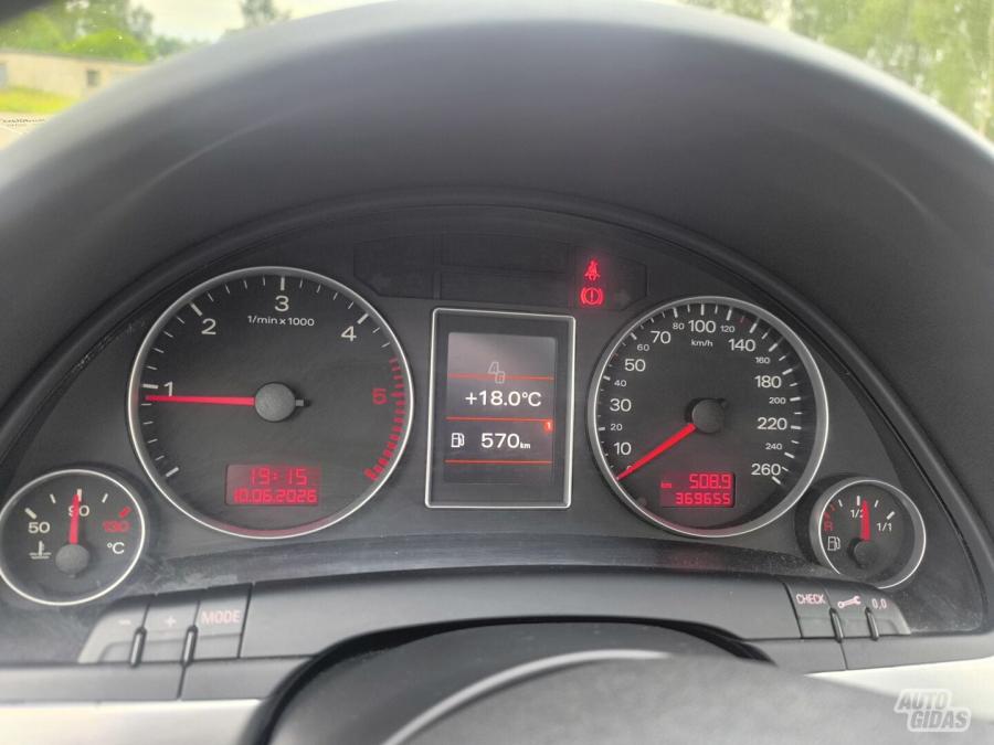 Grey Audi A4 2007 in Plunge, with an engine capacity of 2.00 L and mileage of 370 thousand km for 3100 €, photo 14 on AUTOMOTO.COM.LV