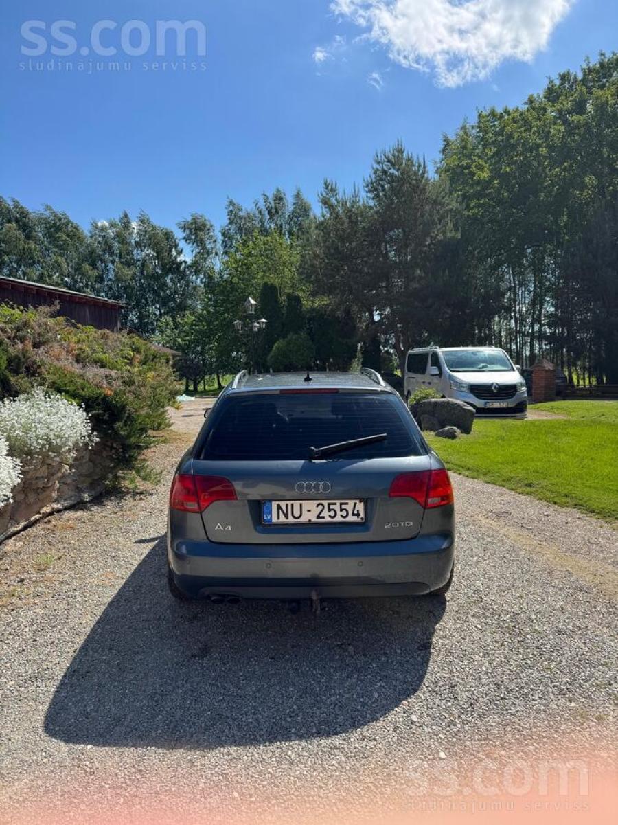 Pelēks Audi A4 2007 Bauska, ar dzinēja tilpumu 2.00 L un nobraukumu 308 tūkst. km par 1800 €, foto 5 vietnē AUTOMOTO.COM.LV