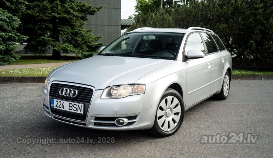 Grey Audi A4 2007 in Tallinn, with an engine capacity of 2.00 L and mileage of 240 thousand km for 1999 €, photo 1 on AUTOMOTO.COM.LV