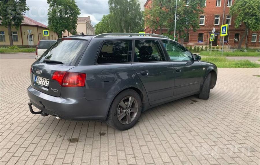 Pelēks Audi A4 2007 Daugavpils, ar dzinēja tilpumu 2.00 L un nobraukumu 360 tūkst. km par 2300 €, foto 6 vietnē AUTOMOTO.COM.LV