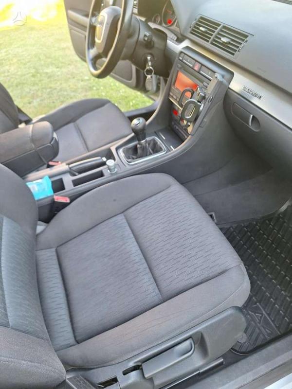 Grey Audi A4 2007 in Nemencine, with an engine capacity of 1.97 L and mileage of 260 thousand km for 2400 €, photo 6 on AUTOMOTO.COM.LV