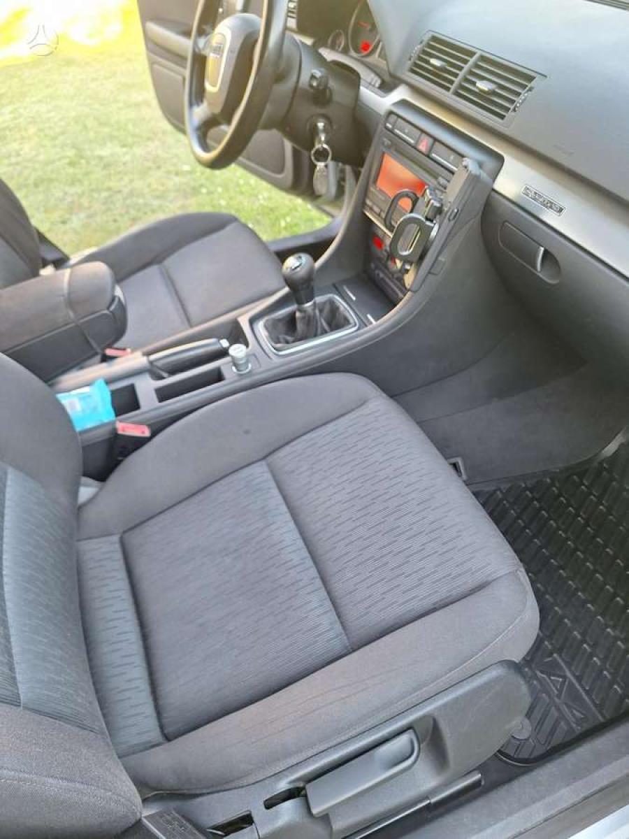 Pelēks Audi A4 2007 Nemenčinė, ar dzinēja tilpumu 1.97 L un nobraukumu 260 tūkst. km par 2400 €, foto 7 vietnē AUTOMOTO.COM.LV