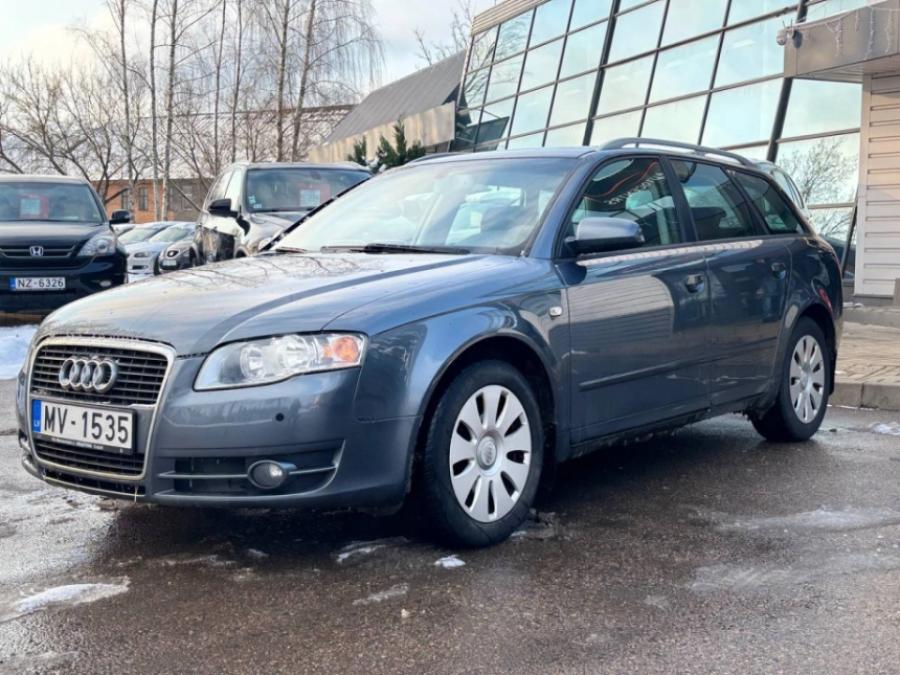 Grey Audi A4 2007 in Riga, with an engine capacity of 2.00 L and mileage of 235 thousand km for 3799 €, photo 1 on AUTOMOTO.COM.LV