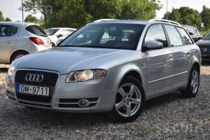 Grey Audi A4 2007 in Kuldiga, with an engine capacity of 2.00 L and mileage of 0 thousand km for 3990 €, photo  on AUTOMOTO.COM.LV
