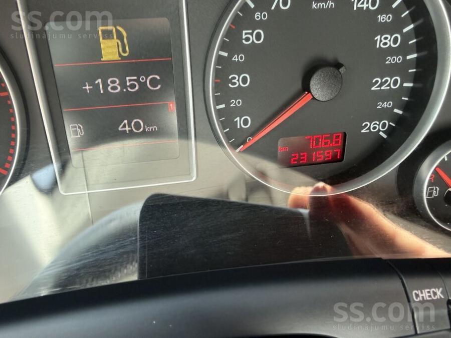 Grey Audi A4 2007 in Rezekne, with an engine capacity of 2.00 L and mileage of 230 thousand km for 3850 €, photo 15 on AUTOMOTO.COM.LV