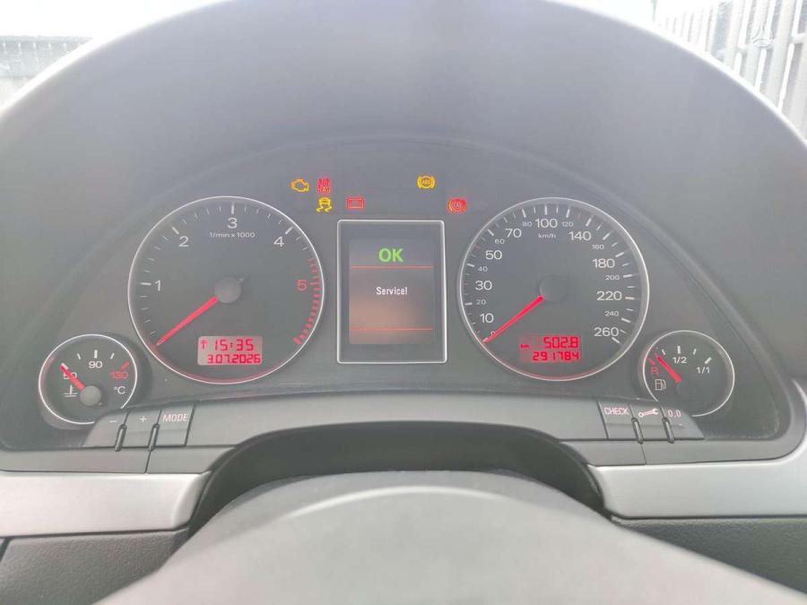 Grey Audi A4 2007 in Kaunas, with an engine capacity of 1.99 L and mileage of 292 thousand km for 2500 €, photo 16 on AUTOMOTO.COM.LV