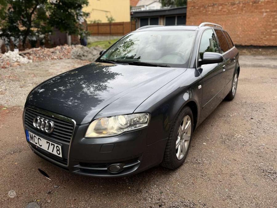 Grey Audi A4 2007 in Kaunas, with an engine capacity of 1.99 L and mileage of 318 thousand km for 3250 €, photo 10 on AUTOMOTO.COM.LV
