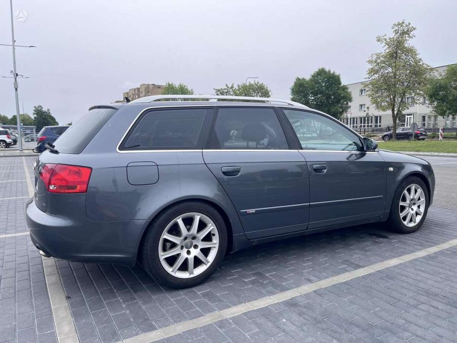 Grey Audi A4 2007 in Kaunas, with an engine capacity of 1.97 L and mileage of 248 thousand km for 1650 €, photo 5 on AUTOMOTO.COM.LV