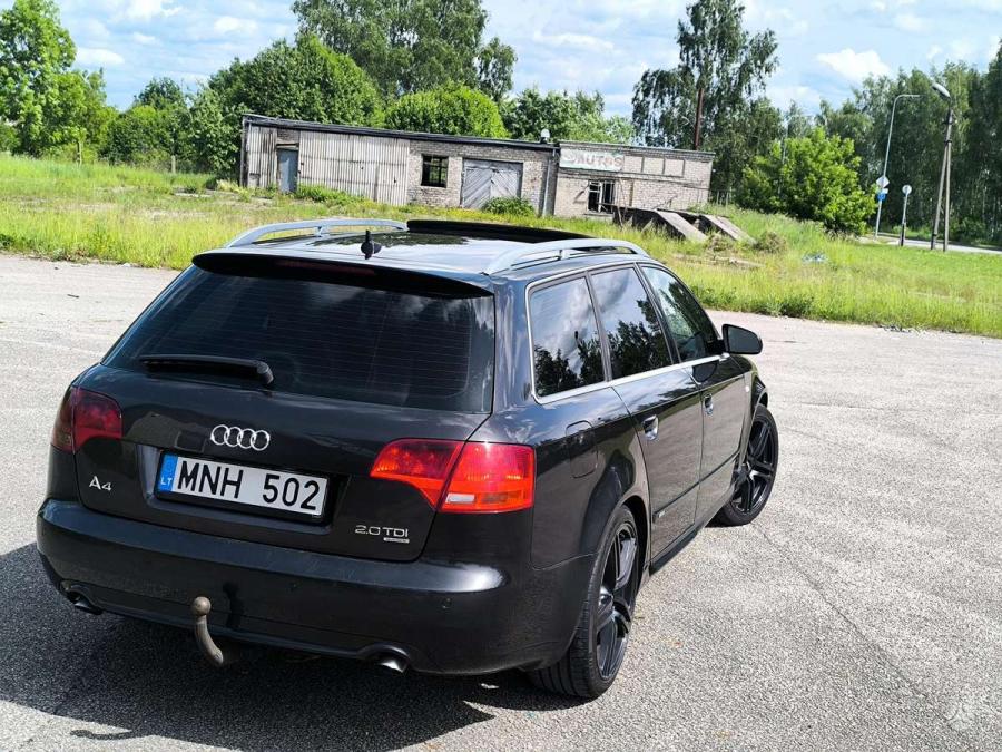 Grey Audi A4 2007 in Plunge, with an engine capacity of 1.99 L and mileage of 370 thousand km for 2500 €, photo 9 on AUTOMOTO.COM.LV