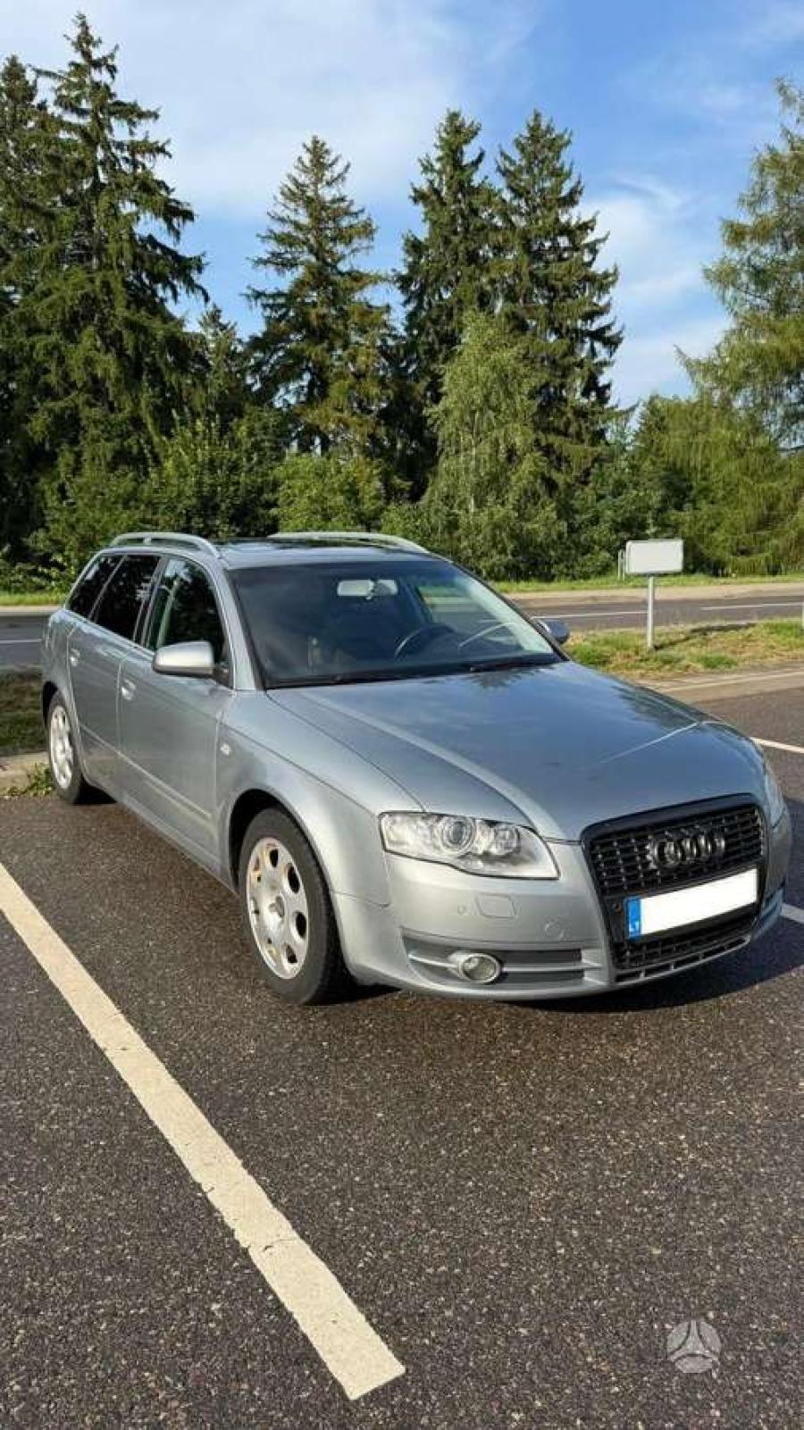 Grey Audi A4 2007 in Vilnius, with an engine capacity of 1.97 L and mileage of 349 thousand km for 3200 €, photo 3 on AUTOMOTO.COM.LV