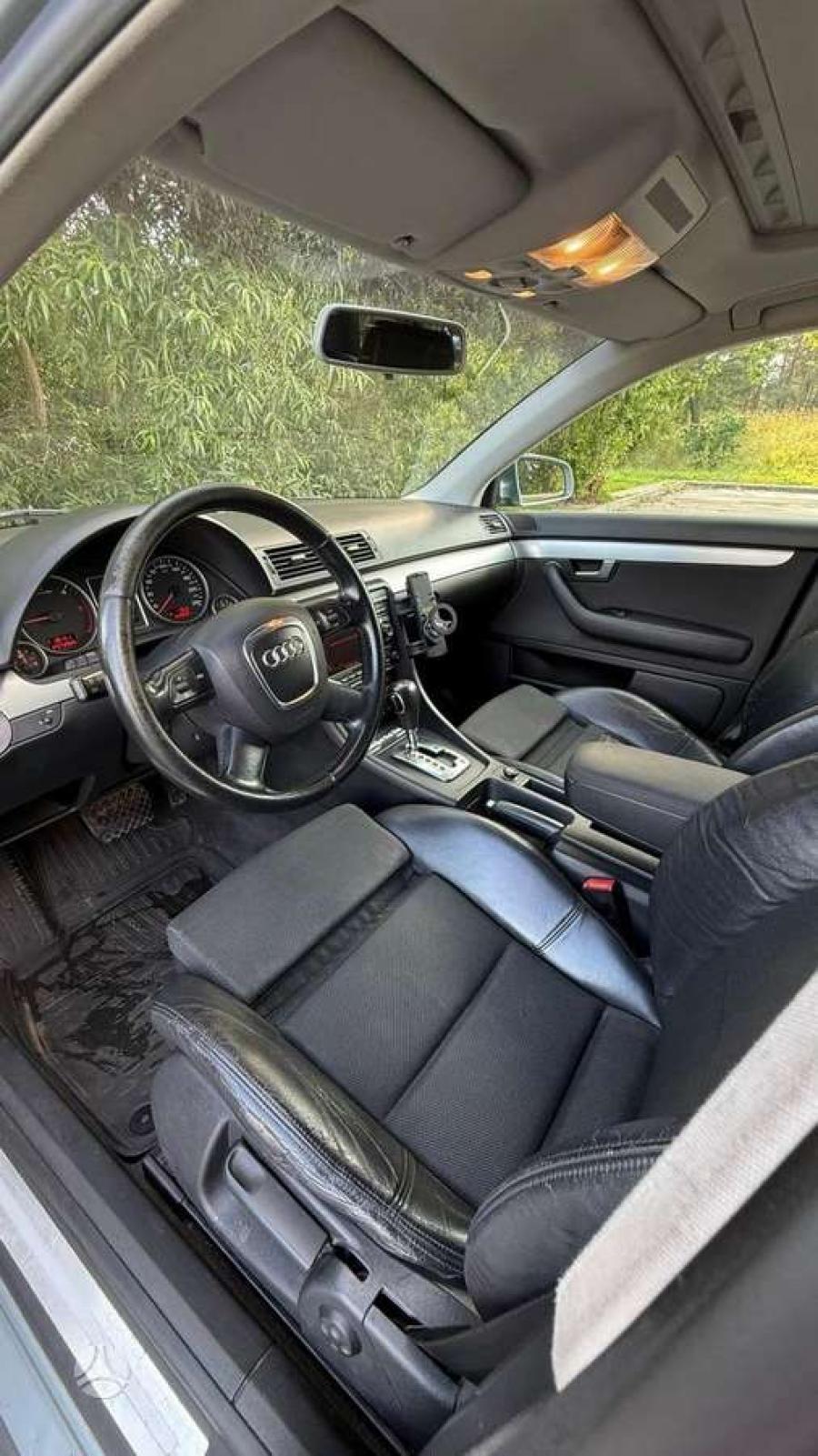 Grey Audi A4 2007 in Vilnius, with an engine capacity of 1.97 L and mileage of 349 thousand km for 3200 €, photo 10 on AUTOMOTO.COM.LV