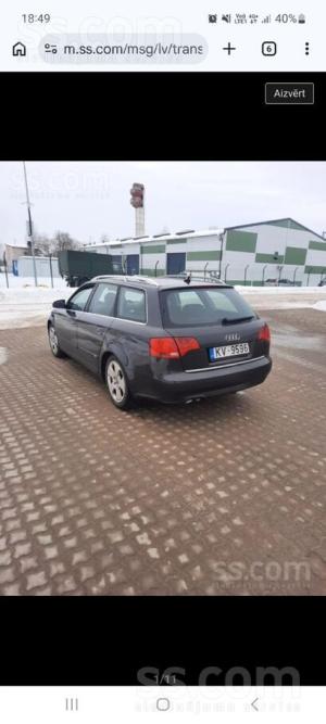 Pelēks Audi A4 2007 Preiļi, ar dzinēja tilpumu 2.00 L un nobraukumu 342 tūkst. km par 3000 €, foto 1 vietnē AUTOMOTO.COM.LV