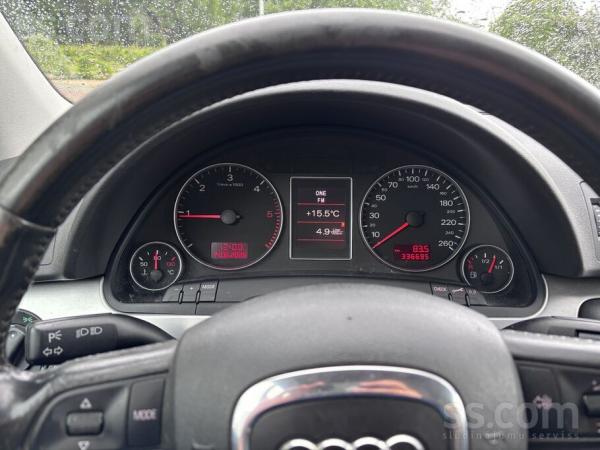 Grey Audi A4 2007 in Bauska, with an engine capacity of 2.00 L and mileage of 339 thousand km for 1900 €, photo 7 on AUTOMOTO.COM.LV