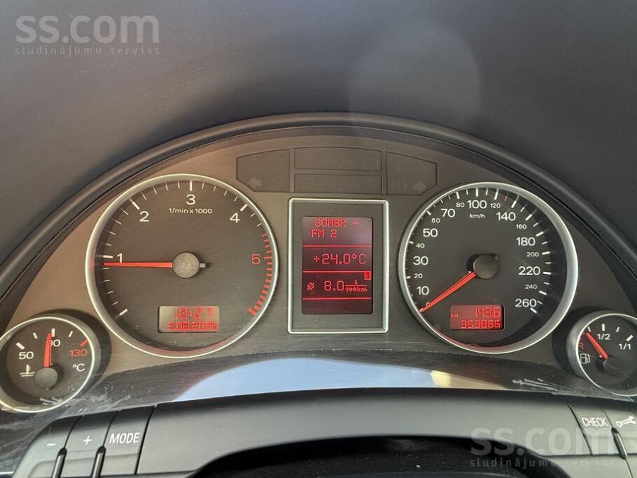 Pelēks Audi A4 2007 Rīga, ar dzinēja tilpumu 2.00 L un nobraukumu 353 tūkst. km par 3750 €, foto 12 vietnē AUTOMOTO.COM.LV