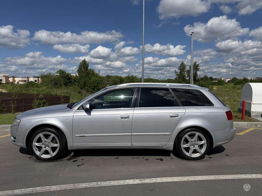 Grey Audi A4 2007 in Vilnius, with an engine capacity of 1.99 L and mileage of 384 thousand km for 2900 €, photo 4 on AUTOMOTO.COM.LV