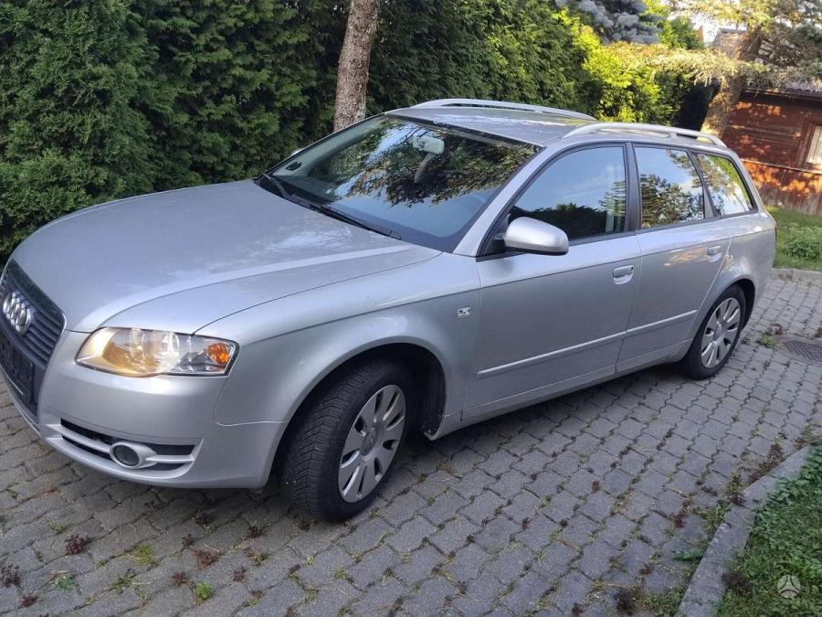 Grey Audi A4 2007 in Vilnius, with an engine capacity of 1.99 L and mileage of 274 thousand km for 3000 €, photo 4 on AUTOMOTO.COM.LV