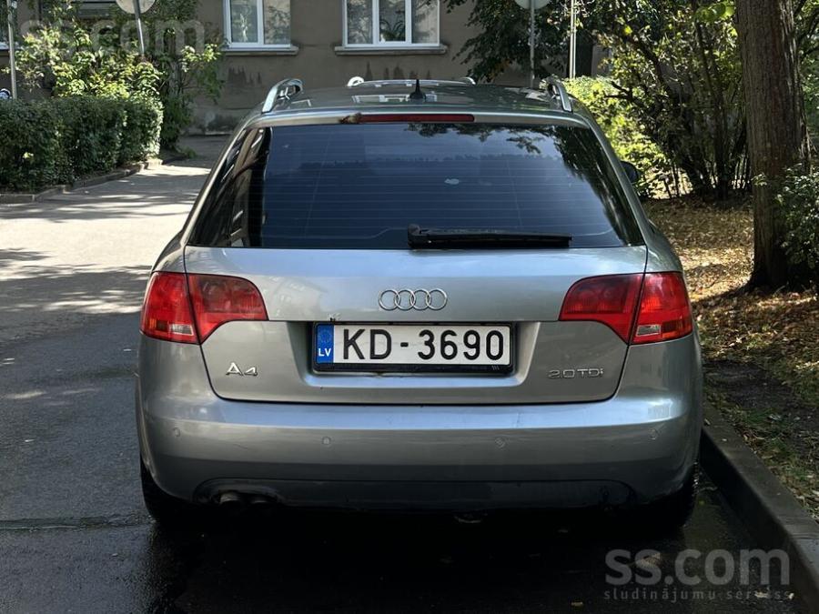 Grey Audi A4 2007 in Daugavpils, with an engine capacity of 2.00 L and mileage of 520 thousand km for 800 €, photo 6 on AUTOMOTO.COM.LV