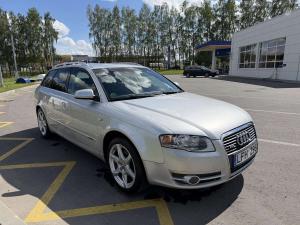 Grey Audi A4 2007 in Vilnius, with an engine capacity of 1.99 L and mileage of 374 thousand km for 2650 €, photo  on AUTOMOTO.COM.LV