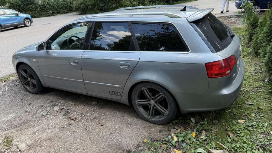 Pelēks Audi A4 2007 Kauņa, ar dzinēja tilpumu 1.97 L un nobraukumu 330 tūkst. km par 1050 €, foto 3 vietnē AUTOMOTO.COM.LV