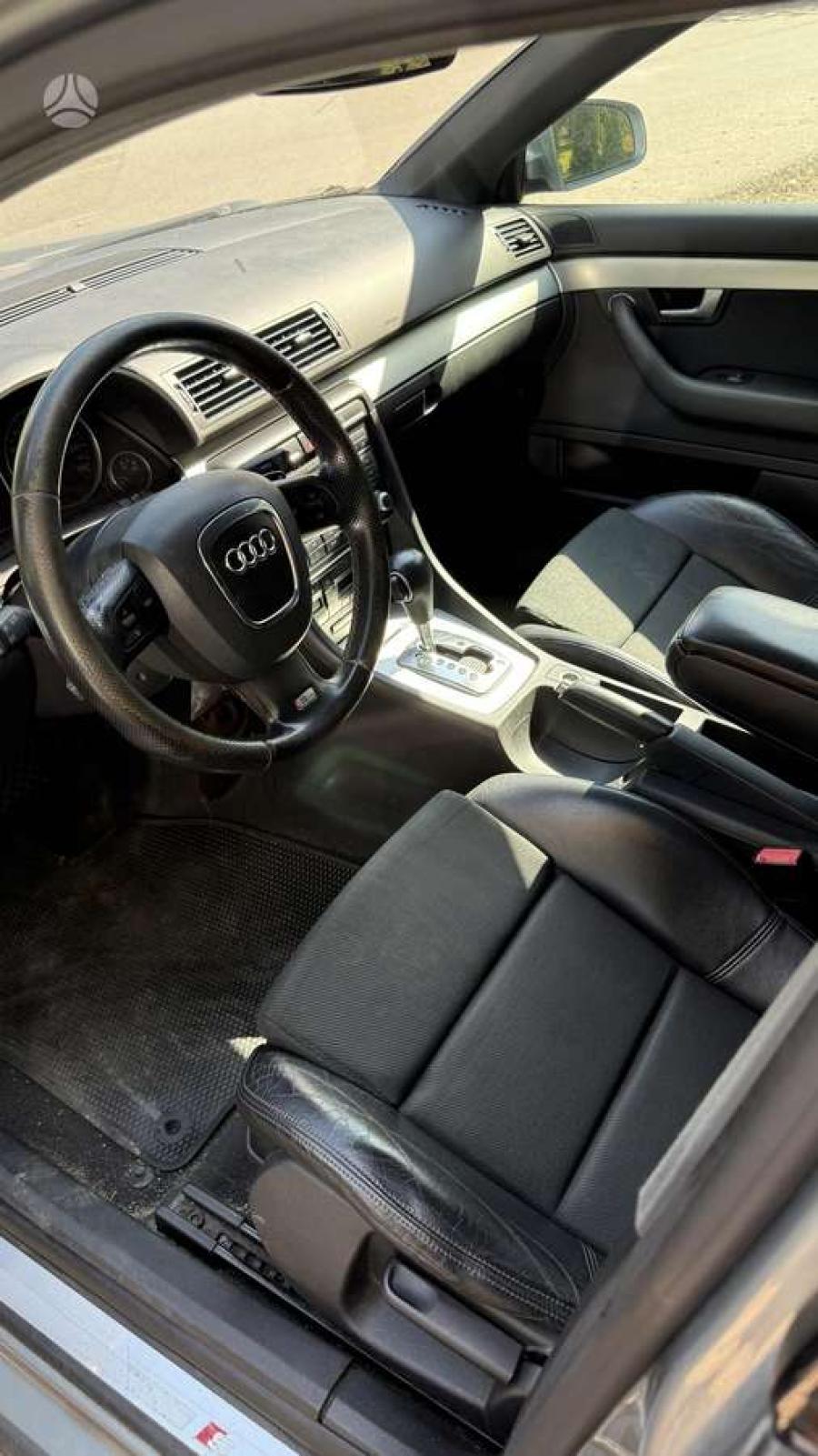 Pelēks Audi A4 2007 Kauņa, ar dzinēja tilpumu 1.97 L un nobraukumu 330 tūkst. km par 1050 €, foto 7 vietnē AUTOMOTO.COM.LV