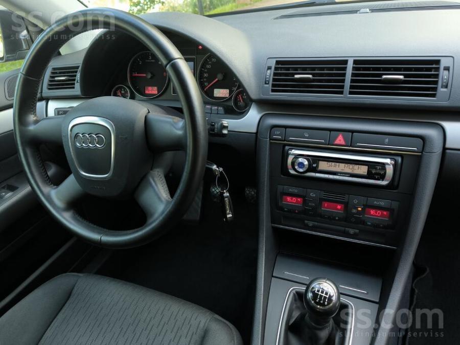 Grey Audi A4 2007 in Ludza, with an engine capacity of 2.00 L and mileage of 235 thousand km for 3790 €, photo 22 on AUTOMOTO.COM.LV