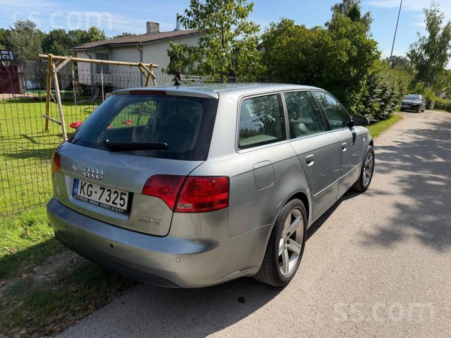 Grey Audi A4 2007 in Tukums, with an engine capacity of 2.00 L and mileage of 285 thousand km for 1990 €, photo 4 on AUTOMOTO.COM.LV