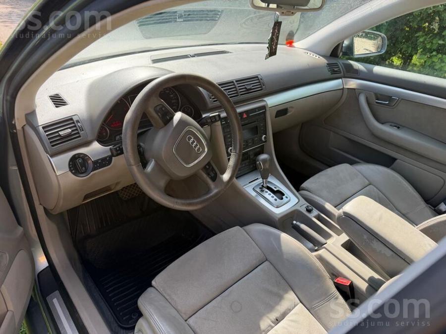 Grey Audi A4 2007 in Tukums, with an engine capacity of 2.00 L and mileage of 285 thousand km for 1990 €, photo 8 on AUTOMOTO.COM.LV