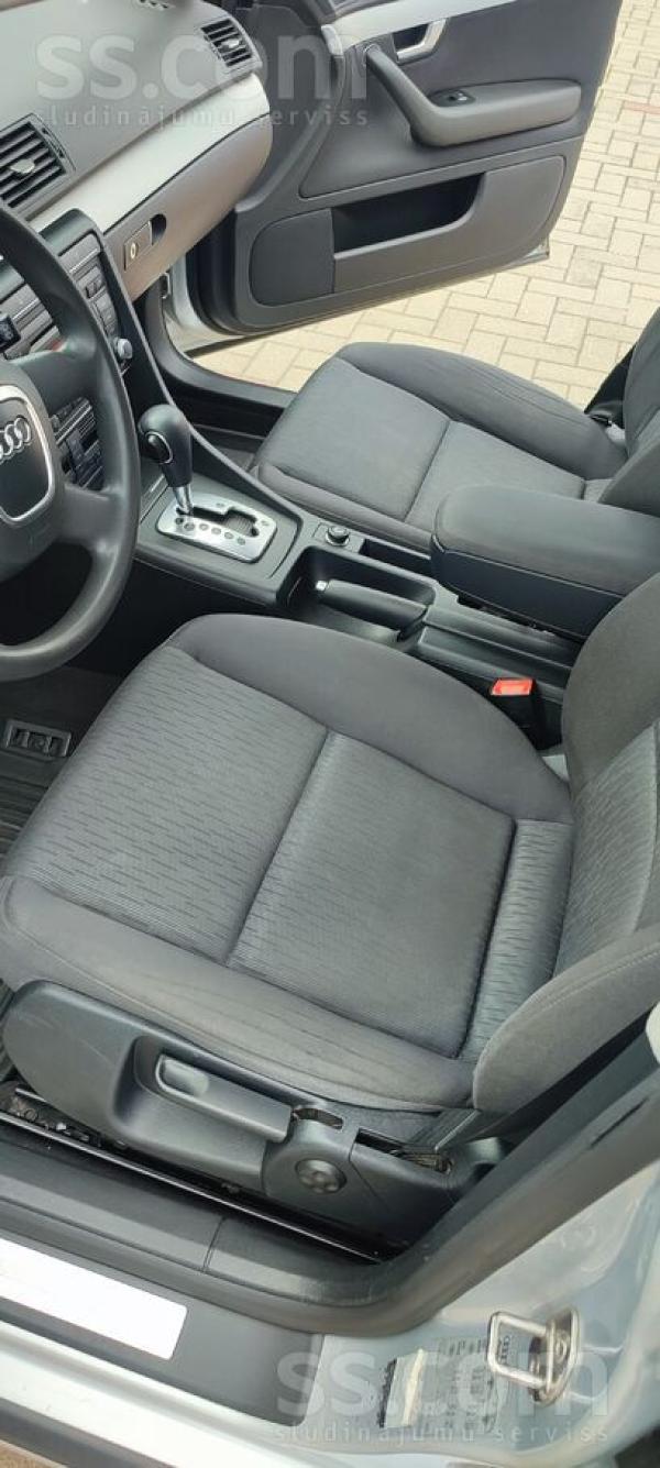 Pelēks Audi A4 2007 Cēsis, ar dzinēja tilpumu 2.00 L un nobraukumu 304 tūkst. km par 3800 €, foto 10 vietnē AUTOMOTO.COM.LV